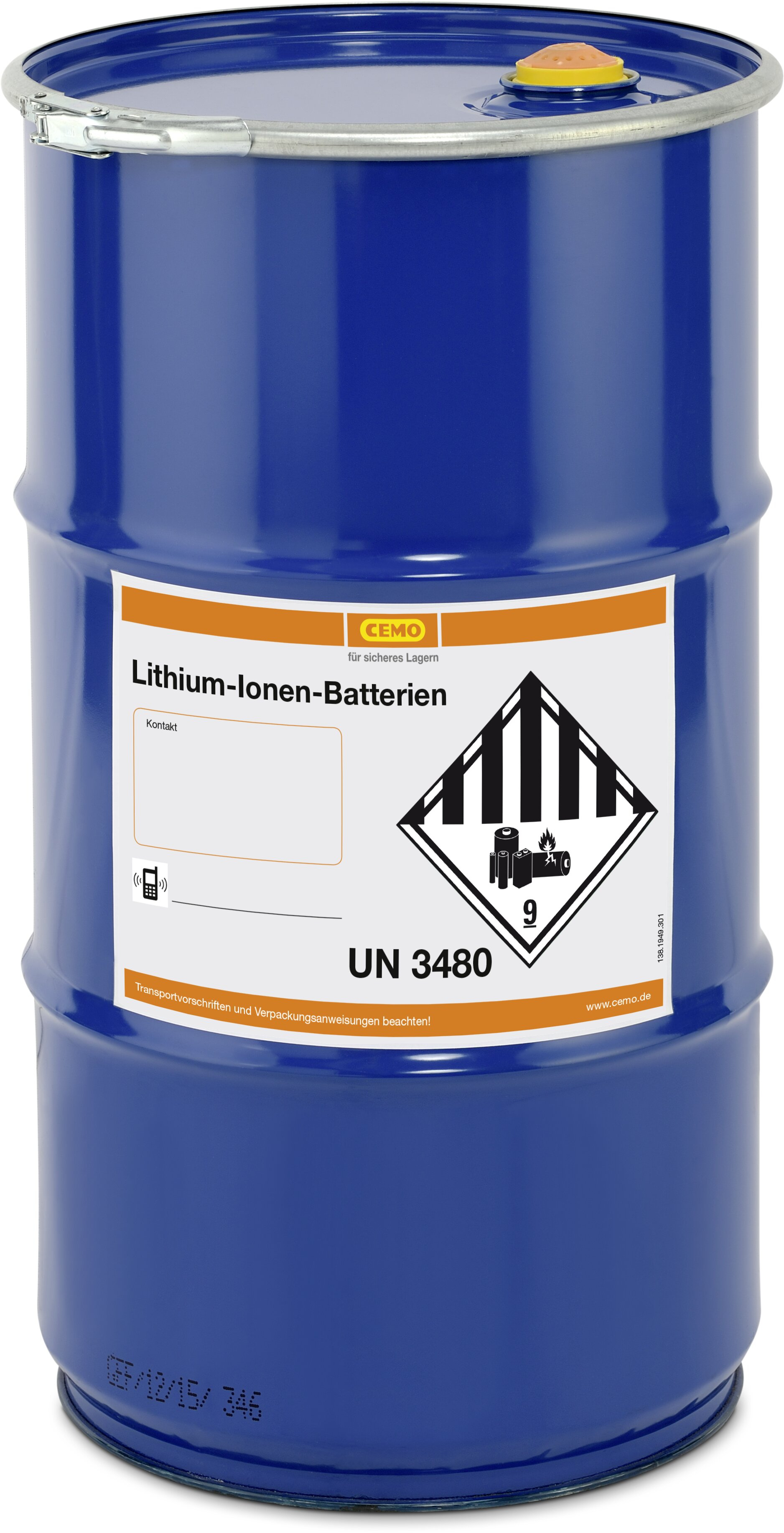 Battery safety barrel | CEM-11200 | Robert Aebi Group Webshop